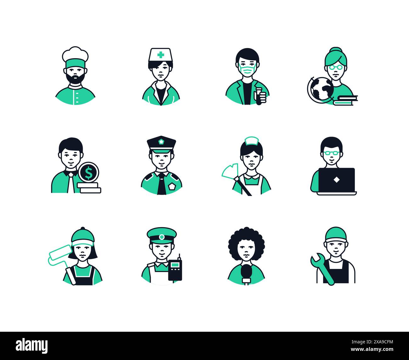 Police women and man Stock Vector Images - Alamy