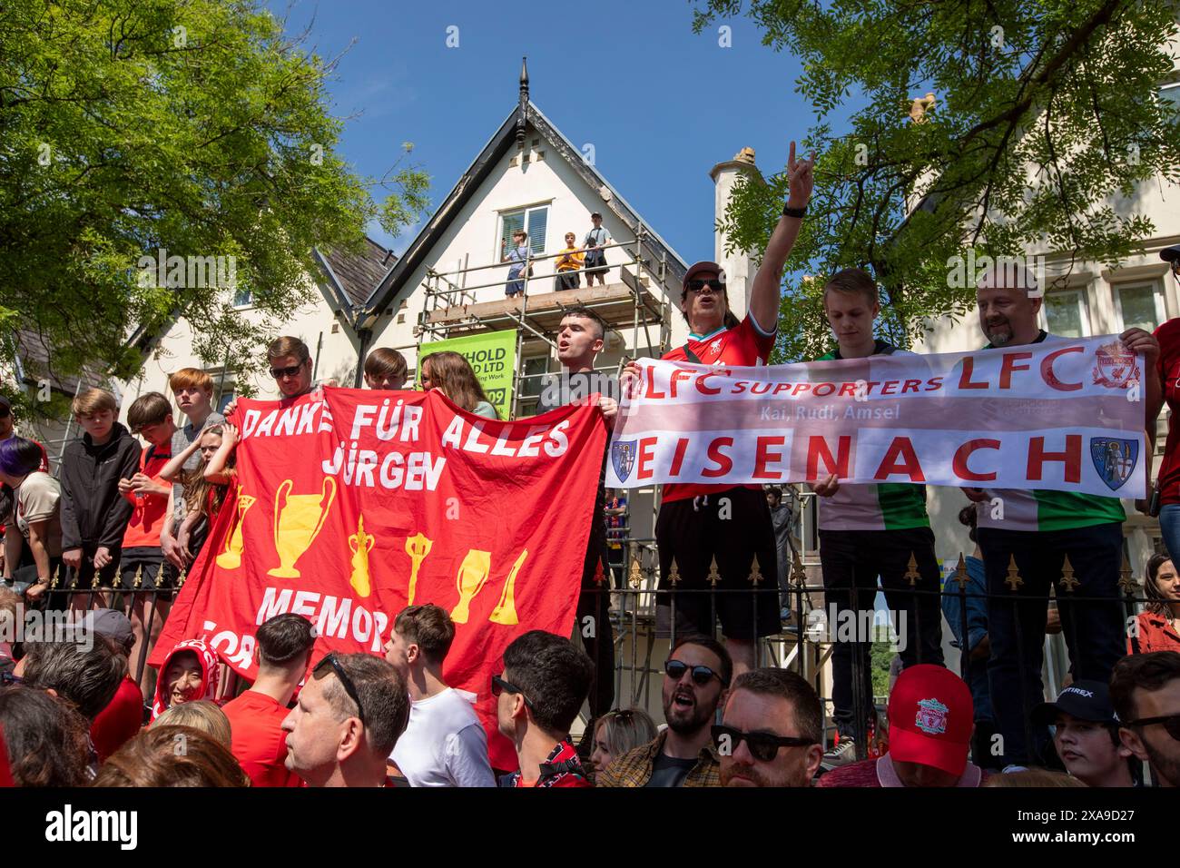 Anfield,Liverpool,Merseyside, UK 19th May 2024. Scenes around the ...