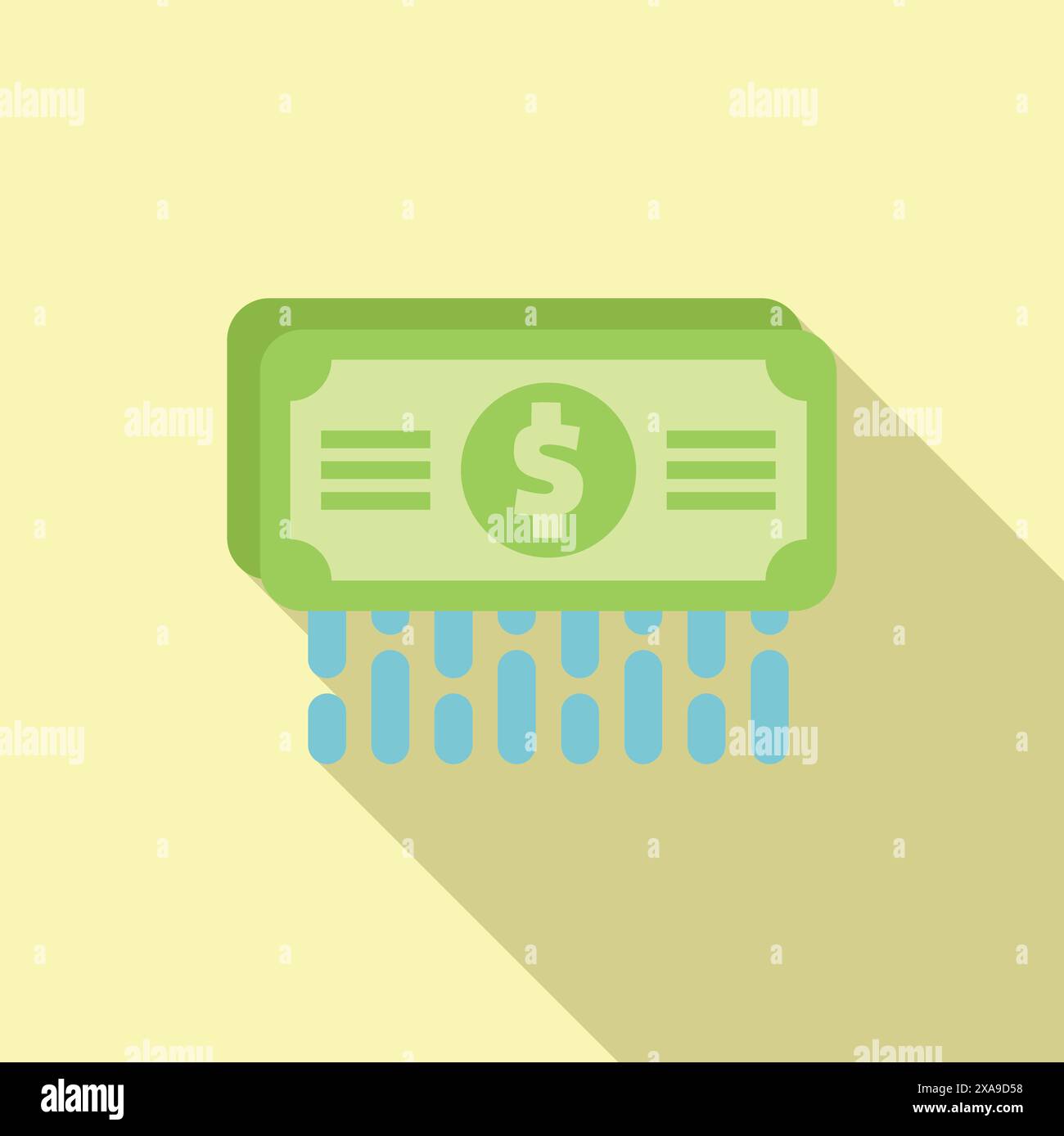 Illustration depicting money laundering with cash flow, emphasizing ...