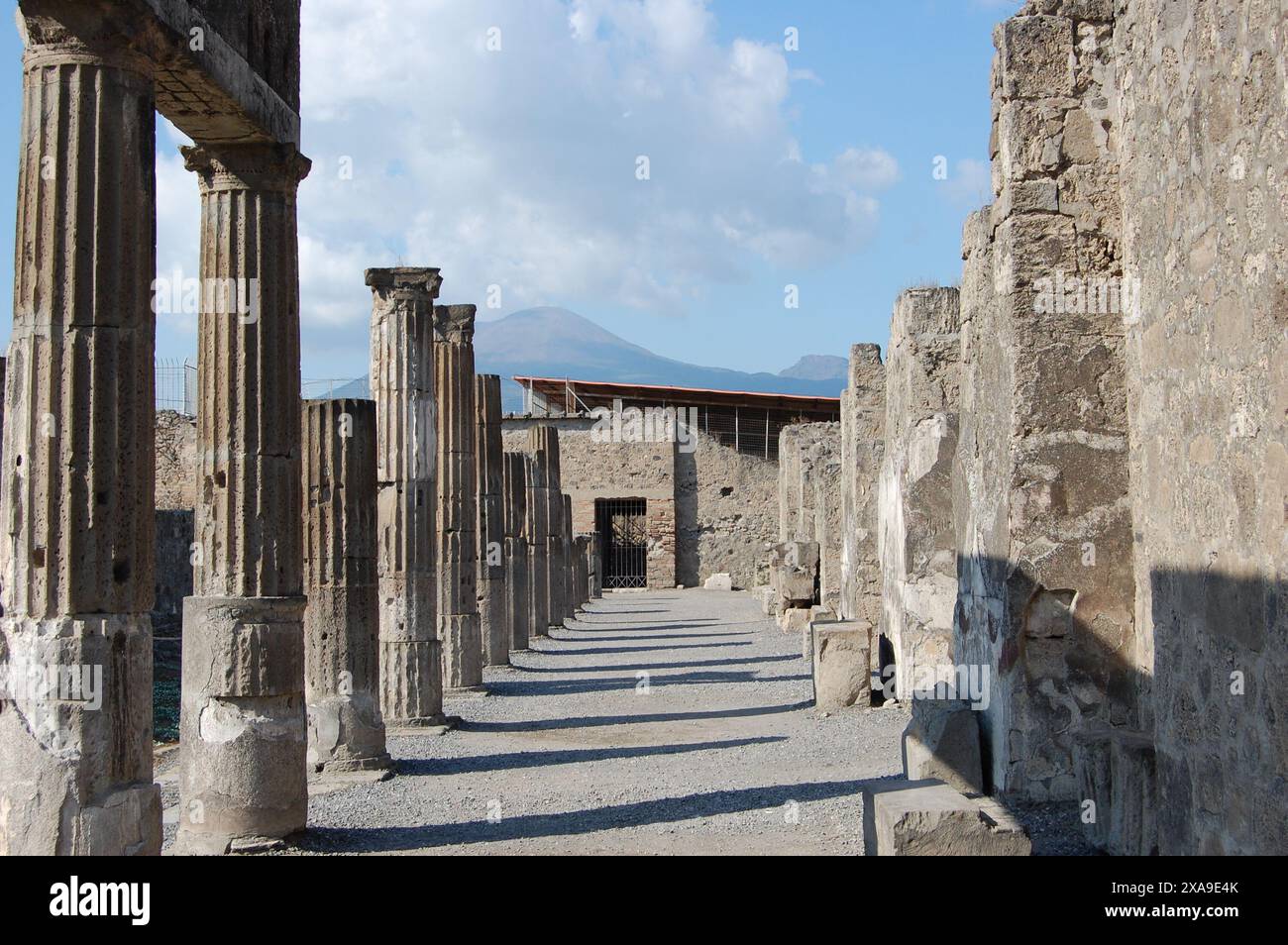 Italie, Naples, Pompéi, the city was destroyed during the eruption of ...