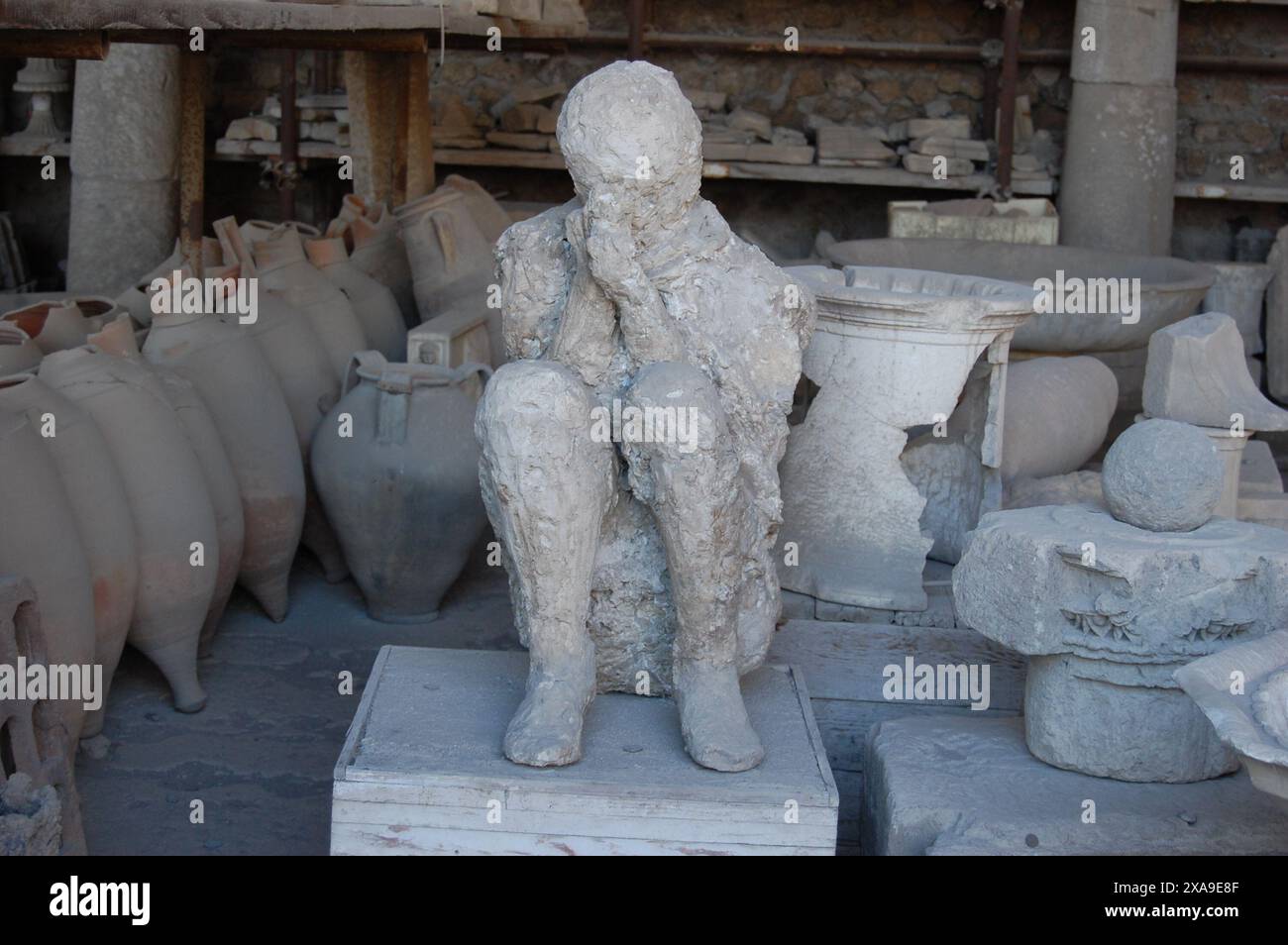 Italie, Pompéi, the inhabitants were petrified by the incandescent ...