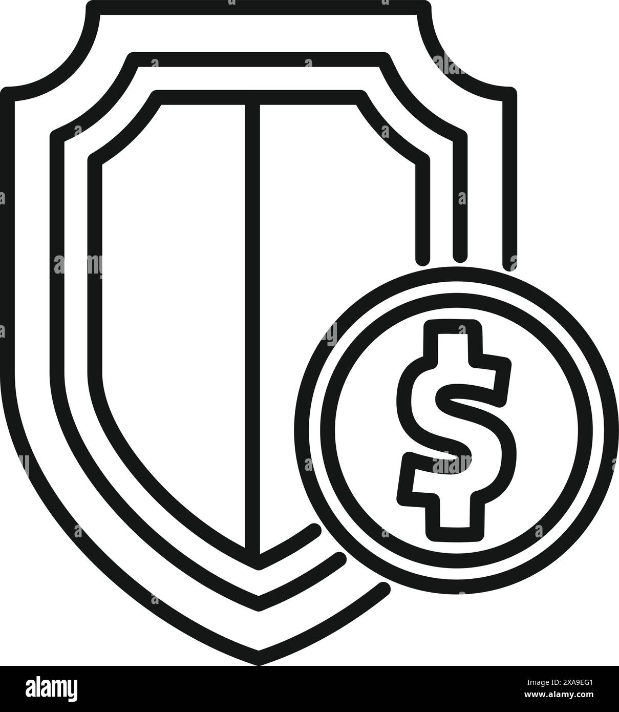 Protecting your finances and ensuring their safety Stock Vector Image ...