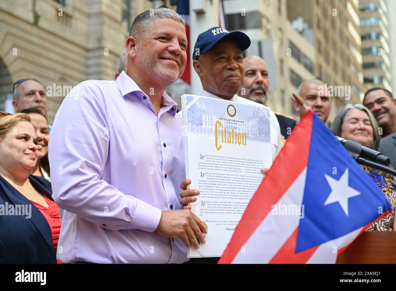 Vincent Torres, Executive Director, Positive Workforce delivers remarks ...