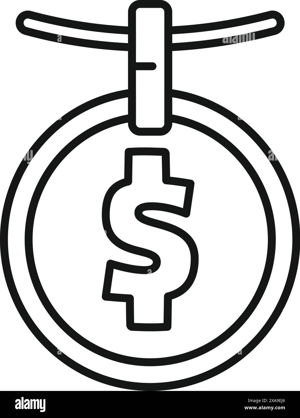 Simple illustration of money, representing wealth and success Stock ...