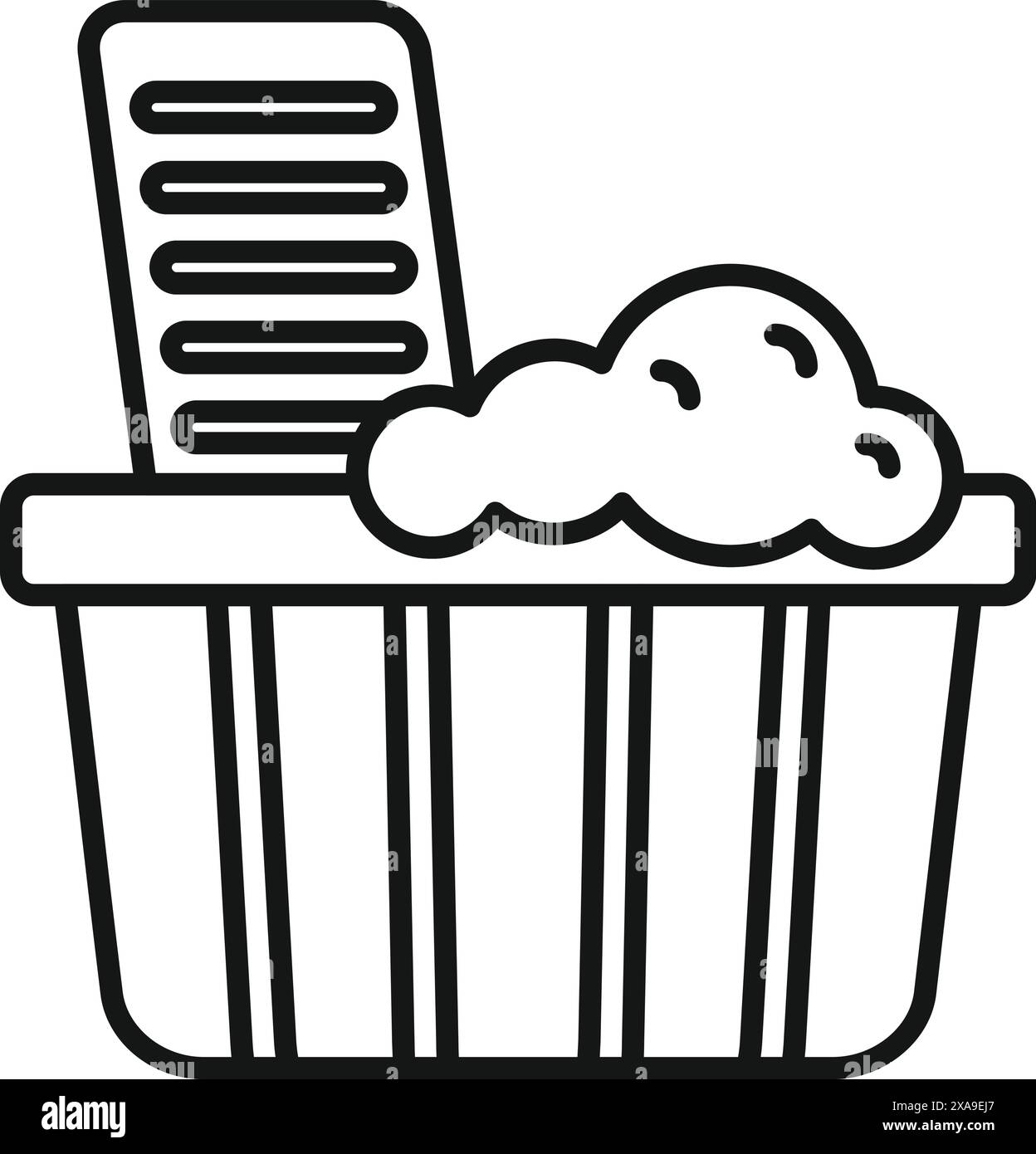 Enjoying a luxurious spa treatment with soothing bubbles Stock Vector ...