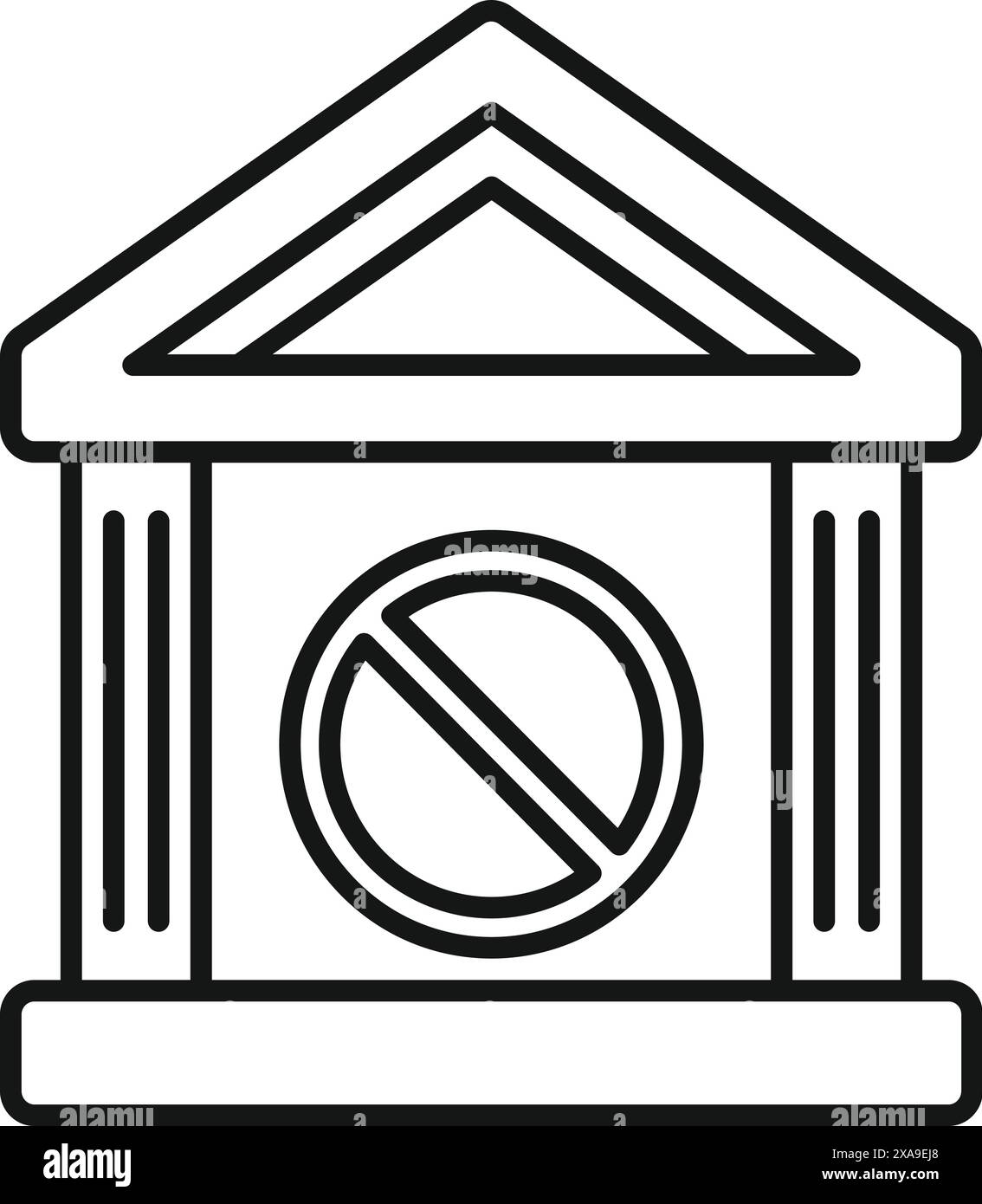 Signifying a closed government institution, emphasizing restricted ...