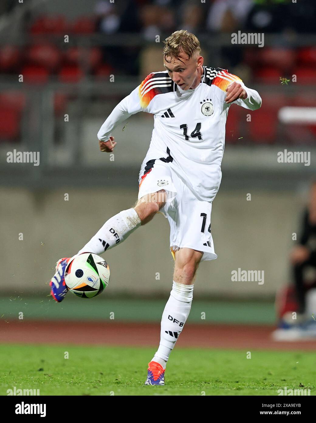 NUREMBERG, GERMANY - JUNE 03: Maximilian Beier of Germany in action ...