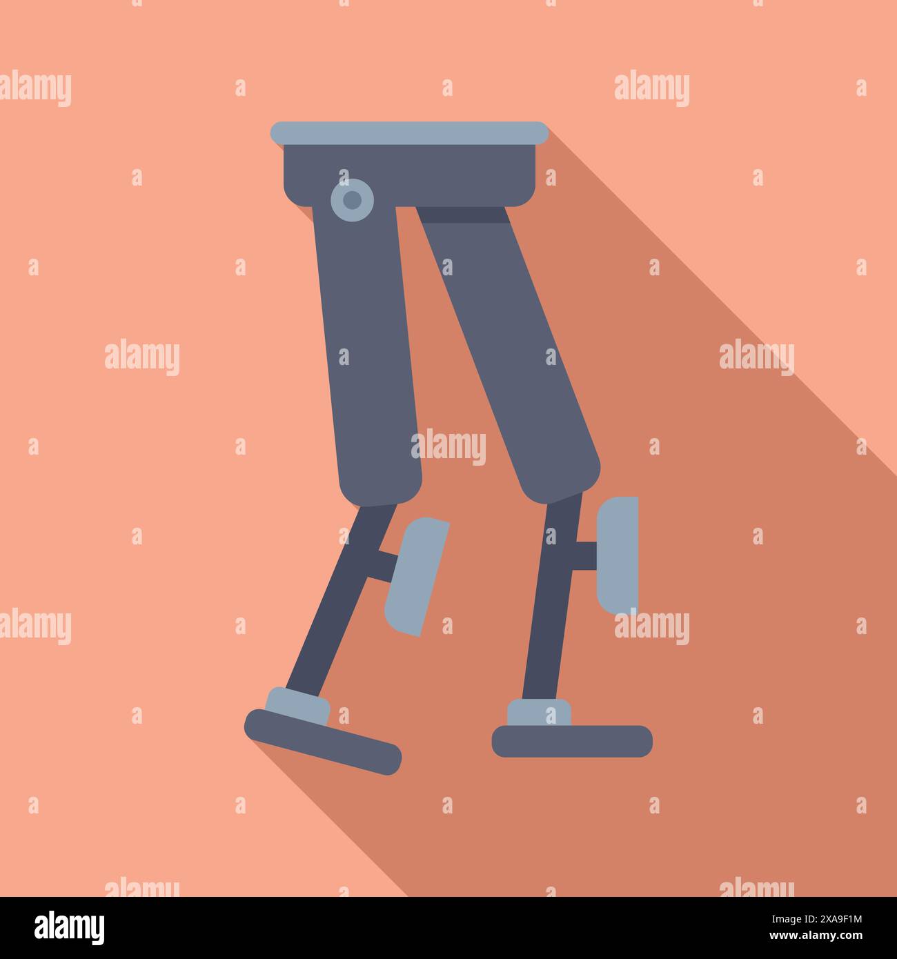 Futuristic bionic exoskeleton suit helping disabled people by assisting ...