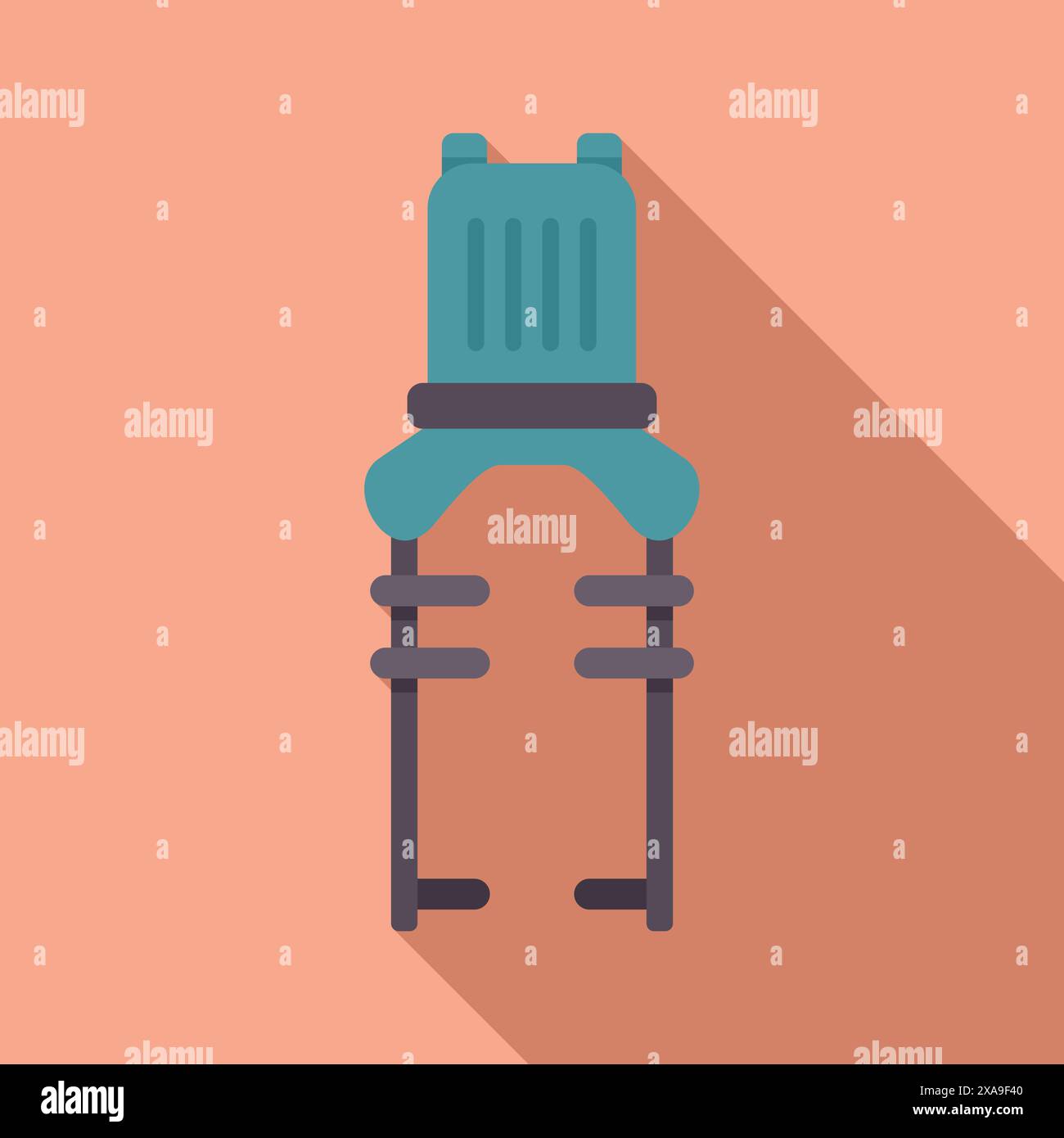 This jumping stilts icon represents excitement and athleticism, perfect ...