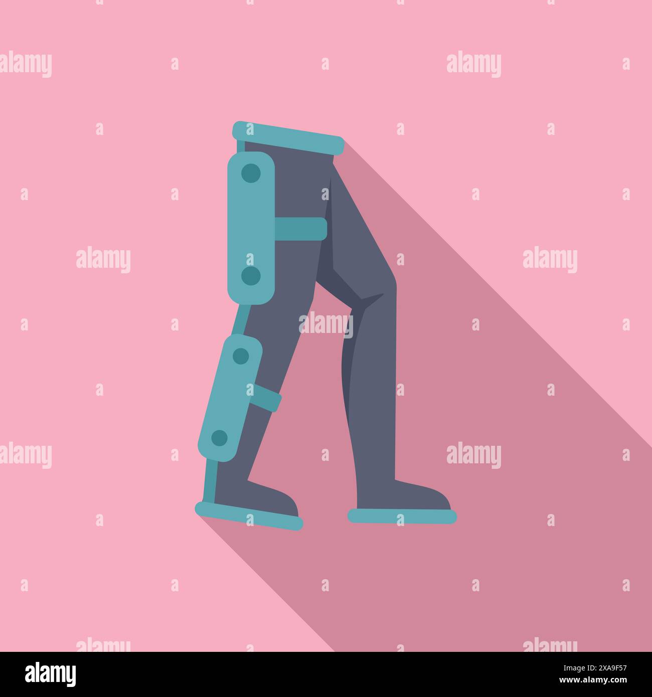 Robot help for walking Stock Vector Images - Alamy