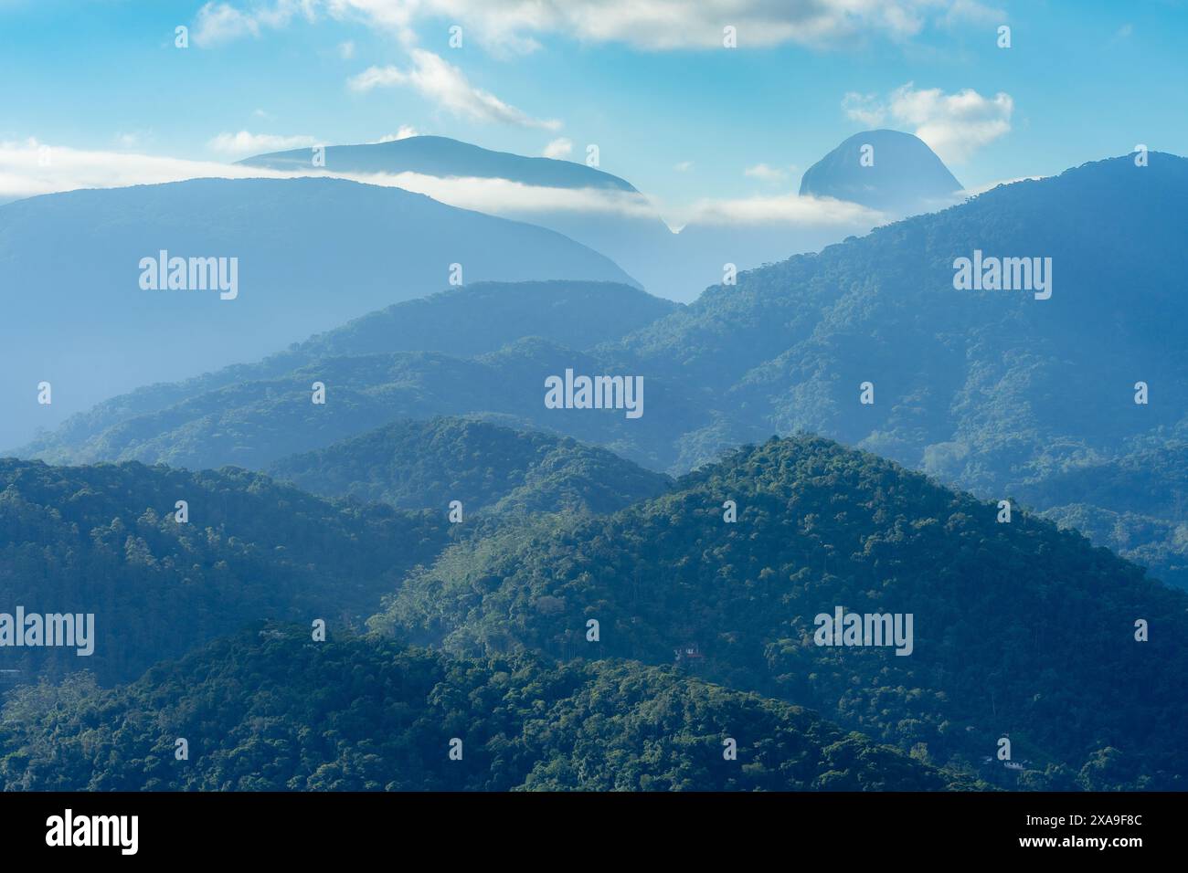 Beautiful green valley at Petropolis, Rio de Janeiro, Brazil Stock ...
