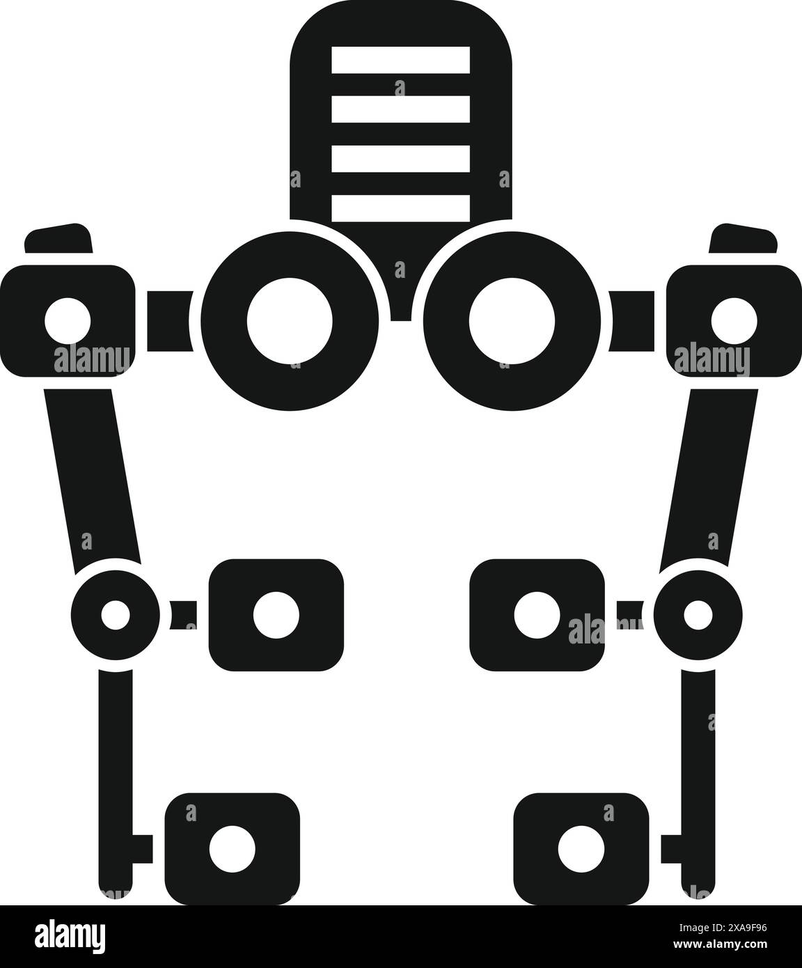 Professional ophthalmologist using modern digital machine icon for ...
