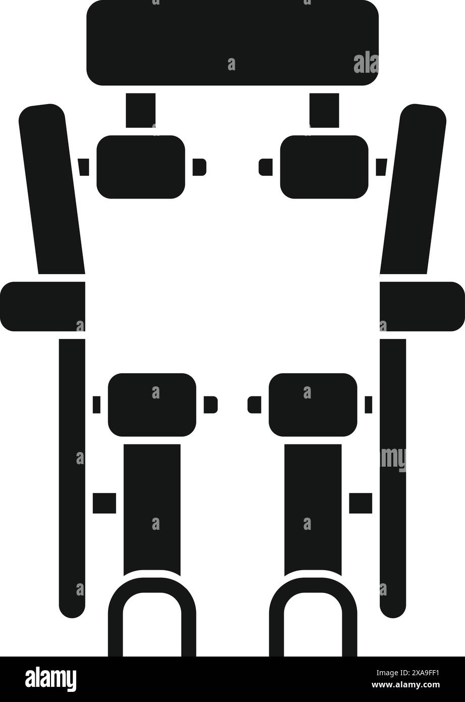 Using gym equipment for exercising leg muscles Stock Vector Image & Art ...