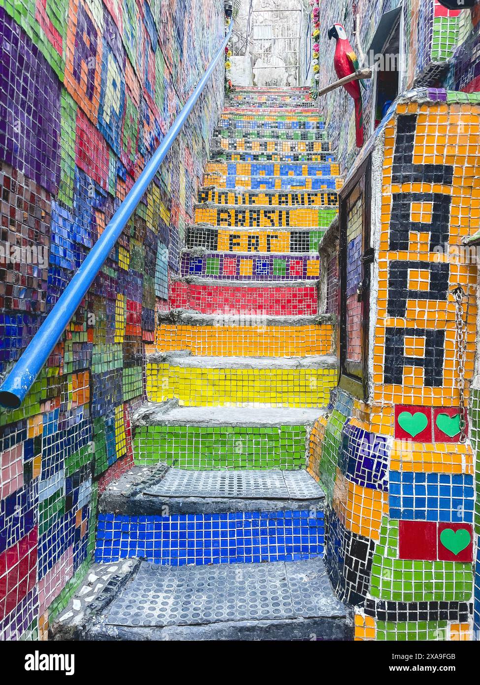 Beautiful stairs with colors in Lapa, Rio de Janeiro, Brazil. May 28 ...