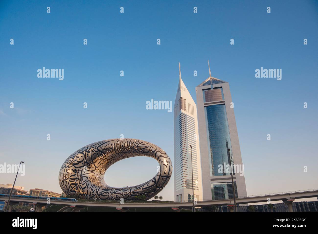 Dubai, UAE - January 16, 2024: Dubai museum of the Future from sheikh ...