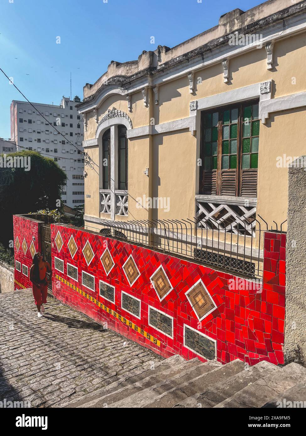 Escadaria Selarón. Beautiful stairs with hand-painted tiles in Lapa ...