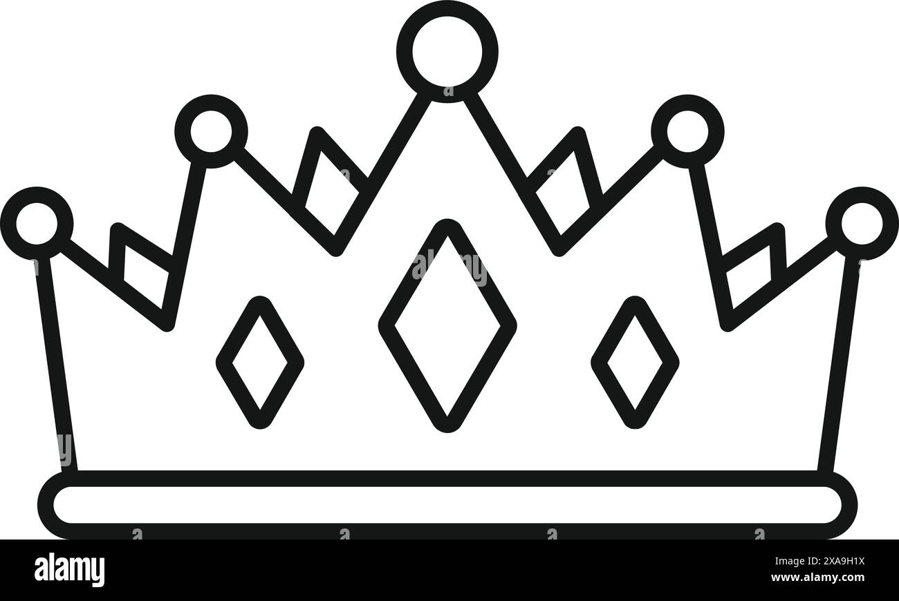 Symbolizing ultimate power and authority, a simple crown is being shown ...