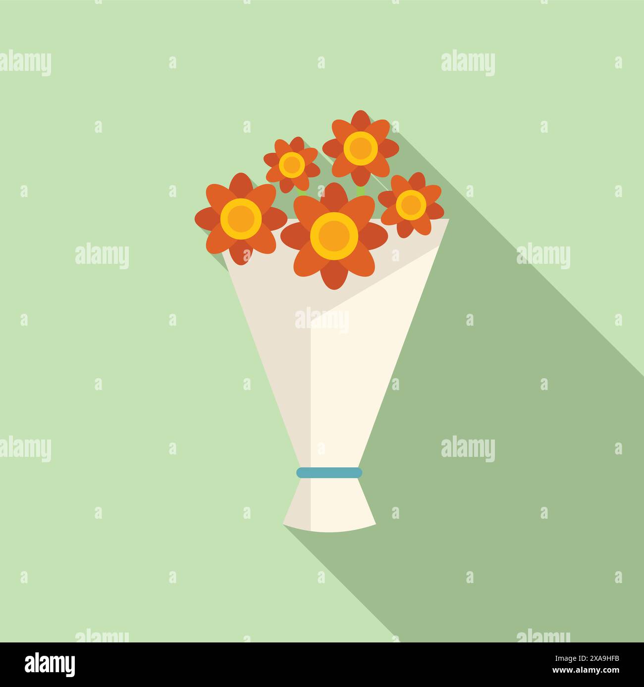 Bouquet of flowers is being prepared to show love and appreciation ...