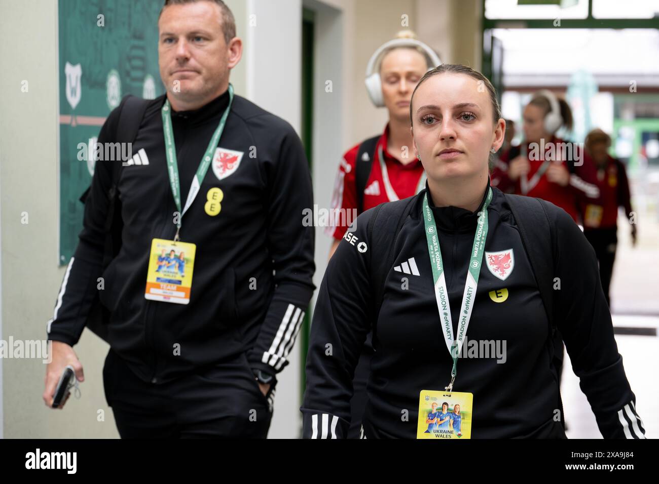 POZNAN, POLAND - 04 JUNE 2024: Wales Masseuse Emily Luke during the ...