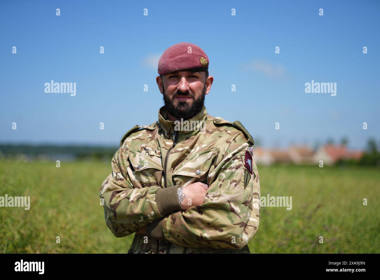Captain Maik Biggs, of the 16 Medical Regiment, whose grandfather ...