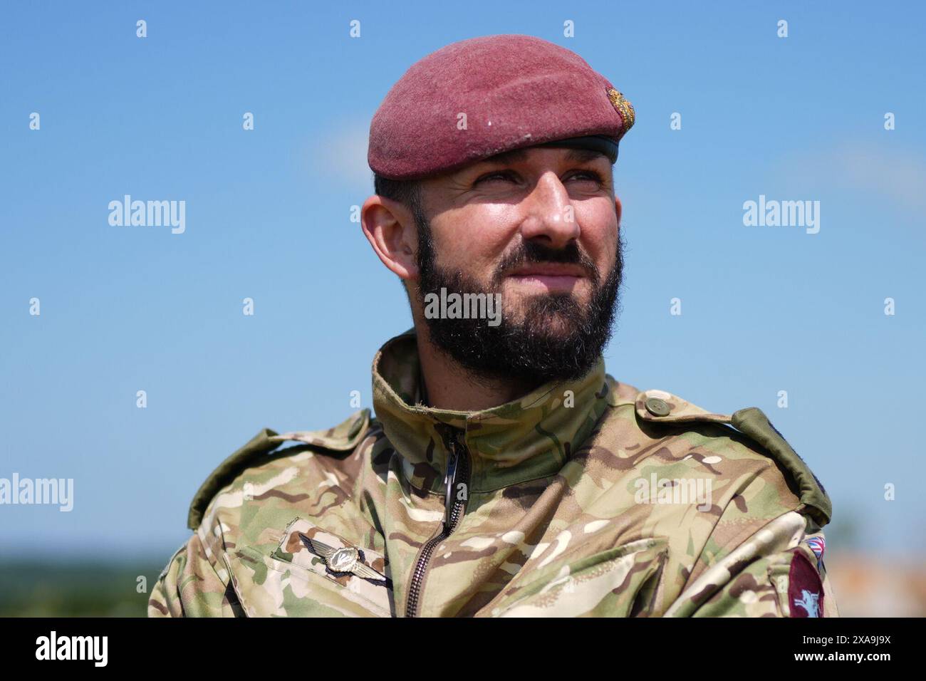 Captain Maik Biggs, of the 16 Medical Regiment, whose grandfather ...
