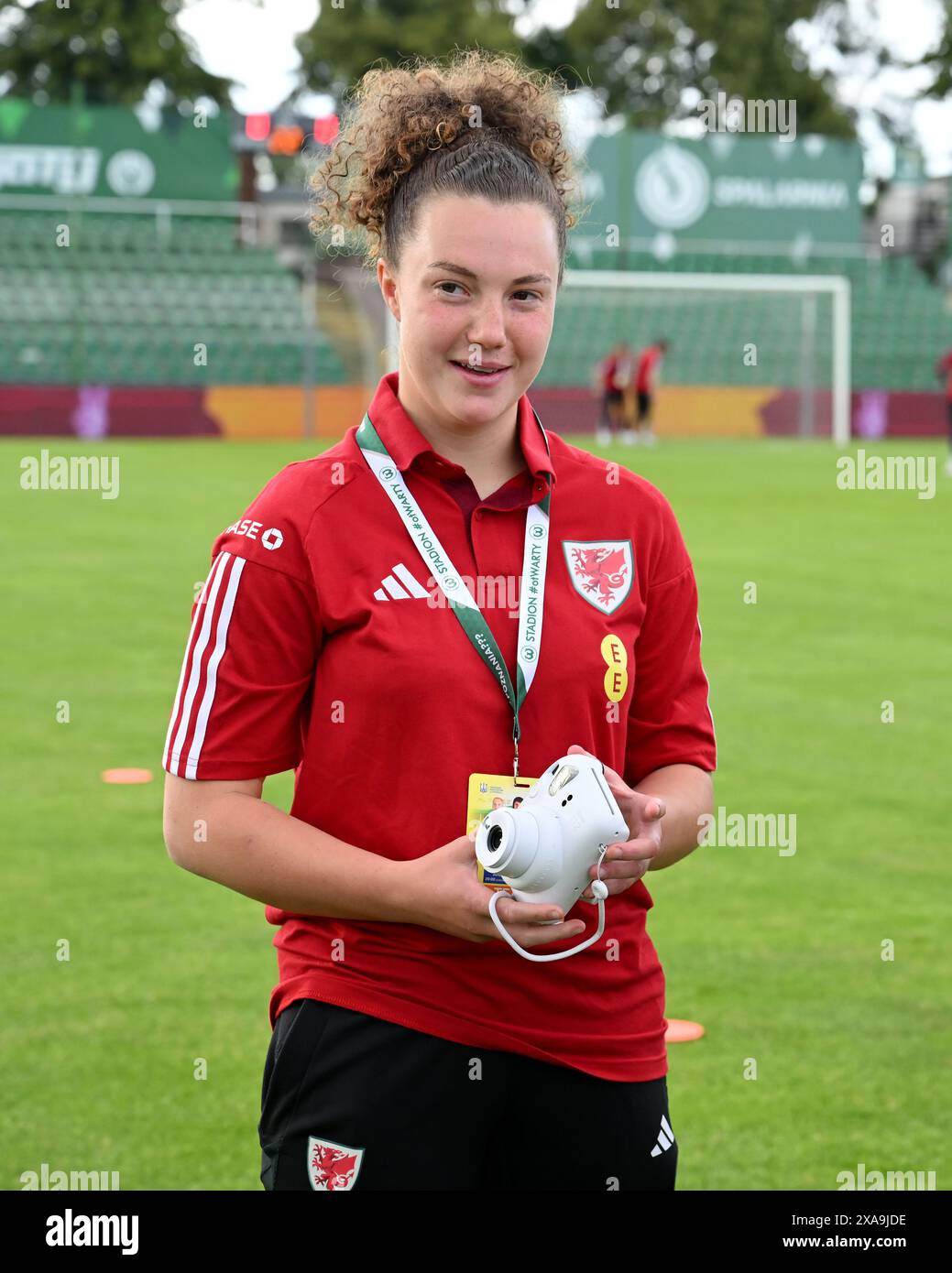 POZNAN, POLAND - 04 JUNE 2024: Wales' Mary McAteer during the UEFA ...
