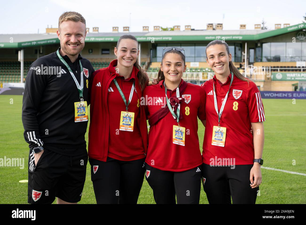 POZNAN, POLAND - 04 JUNE 2024: Wales Goalkeeper Coach Tom Pressman ...