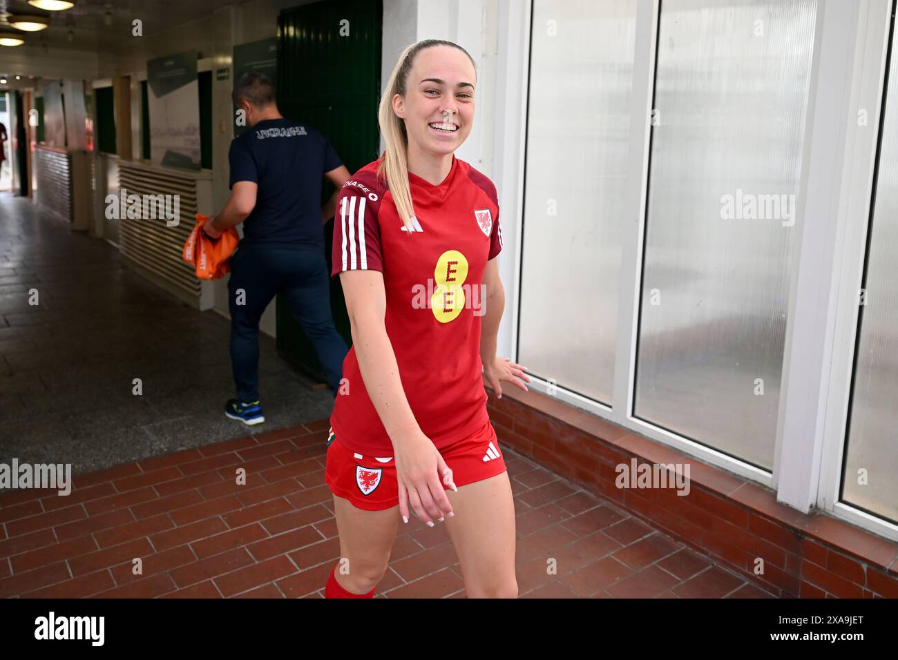 POZNAN, POLAND - 04 JUNE 2024: Wales' Ellen Jones during the UEFA Women ...