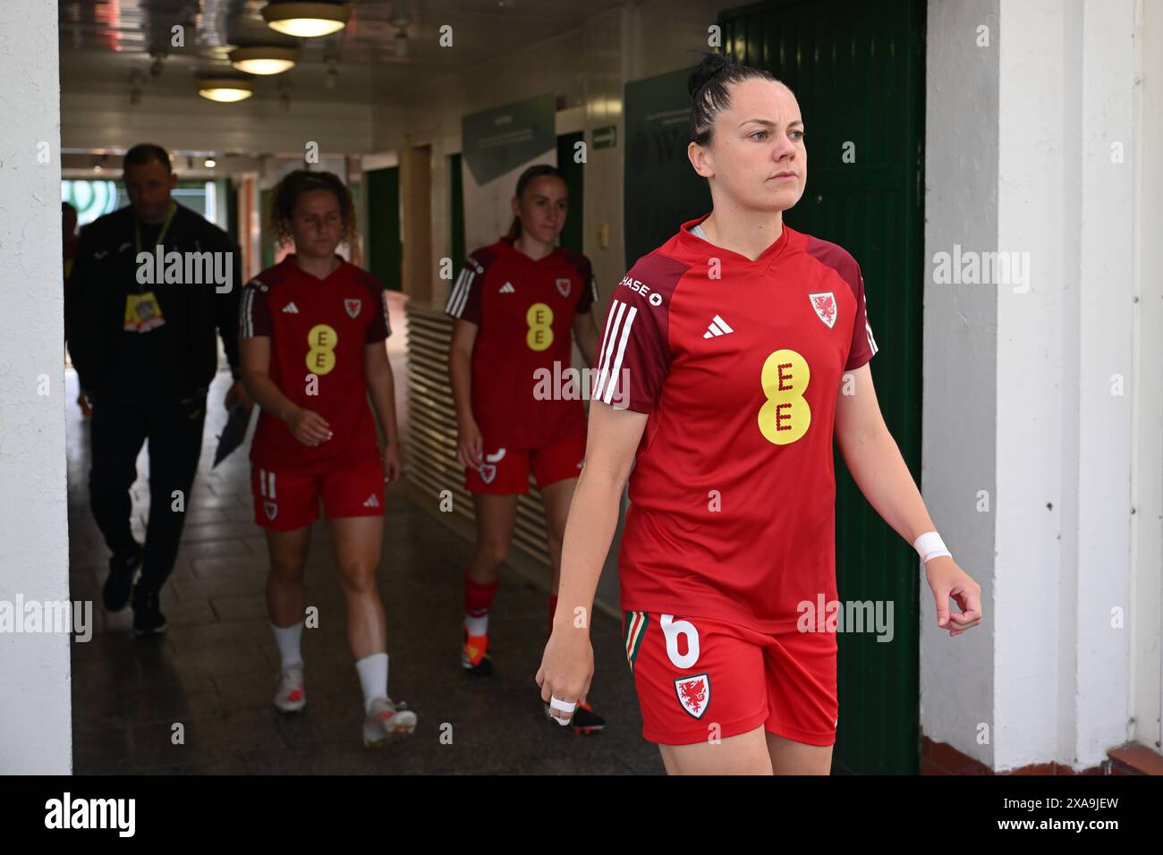POZNAN, POLAND - 04 JUNE 2024: Wales' Georgia Walters during the UEFA ...