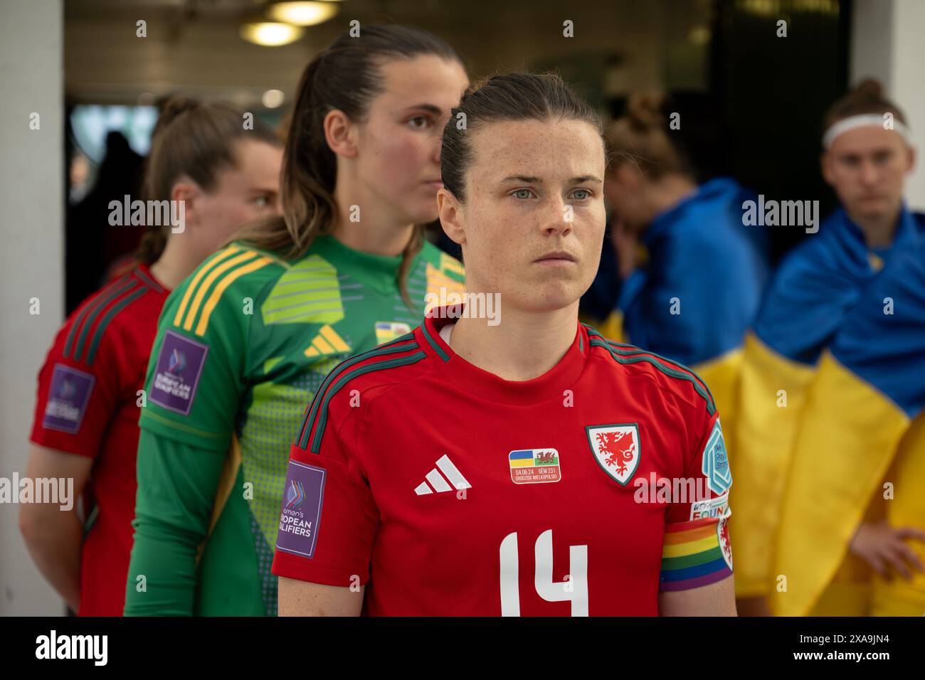 POZNAN, POLAND - 04 JUNE 2024: Wales' Hayley Ladd during the UEFA Women ...