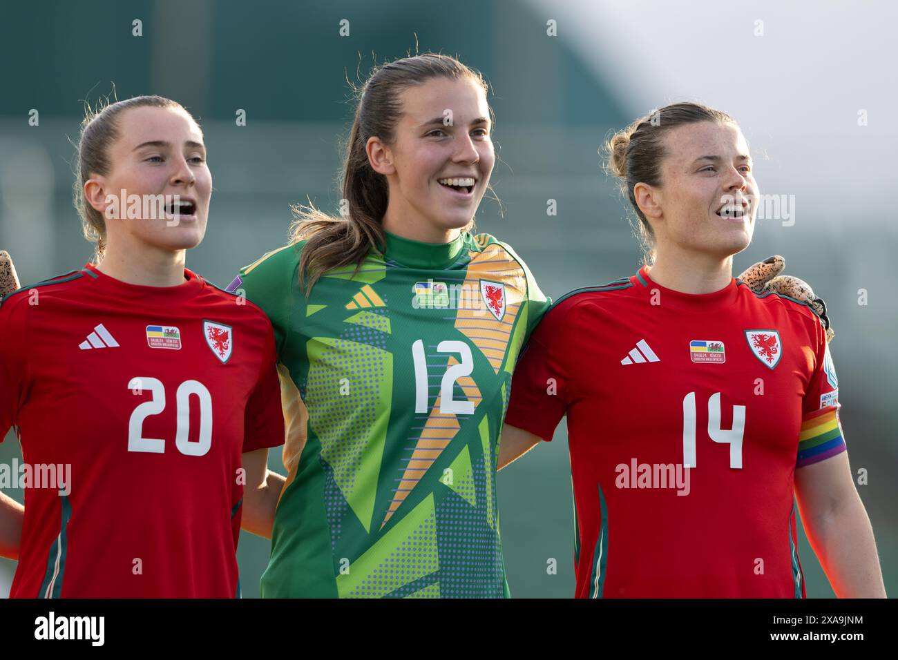 POZNAN, POLAND - 04 JUNE 2024: Wales' Carrie Jones, Wales' goalkeeper ...