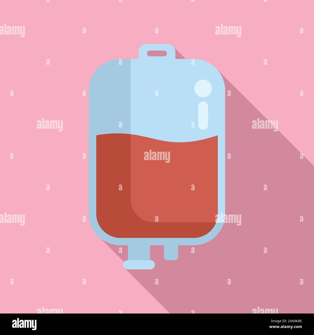 Illustration of a red blood bag transfusion icon isolated on white ...