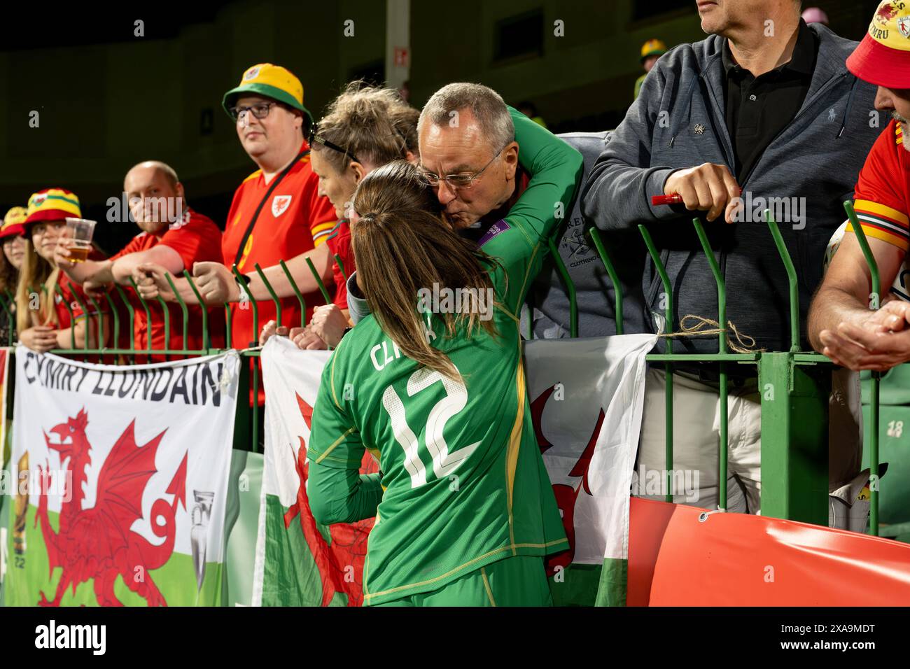POZNAN, POLAND - 04 JUNE 2024: Wales' goalkeeper Olivia Clarke during ...