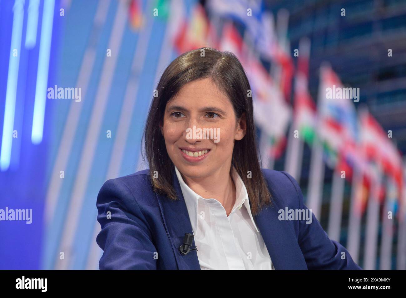 Rome, Italy. 05th June, 2024. ROME - Elly Schlein during the Porta a ...
