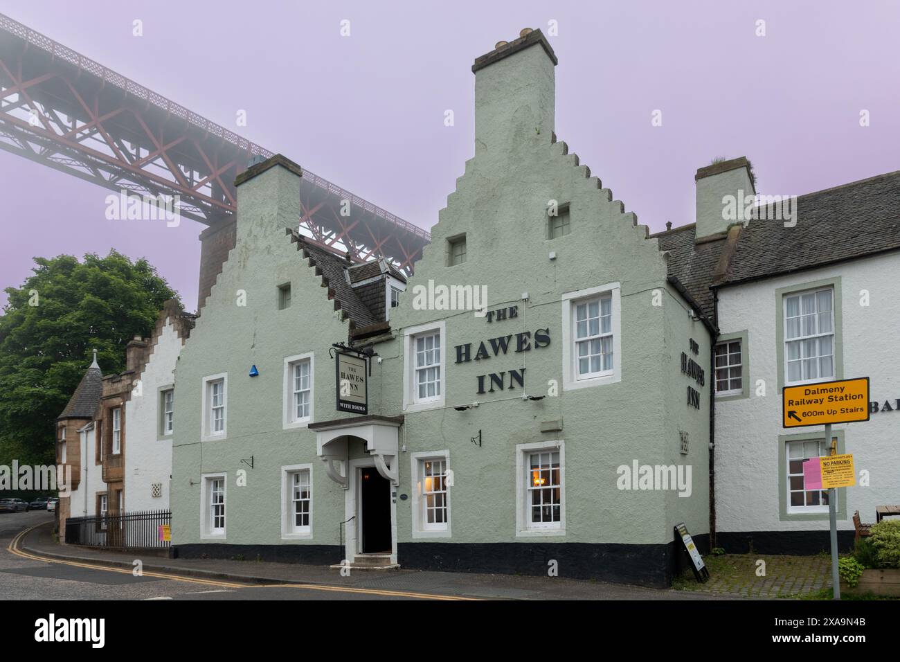 A view of the Hawes Inn, a building dating from the 17th century. The ...