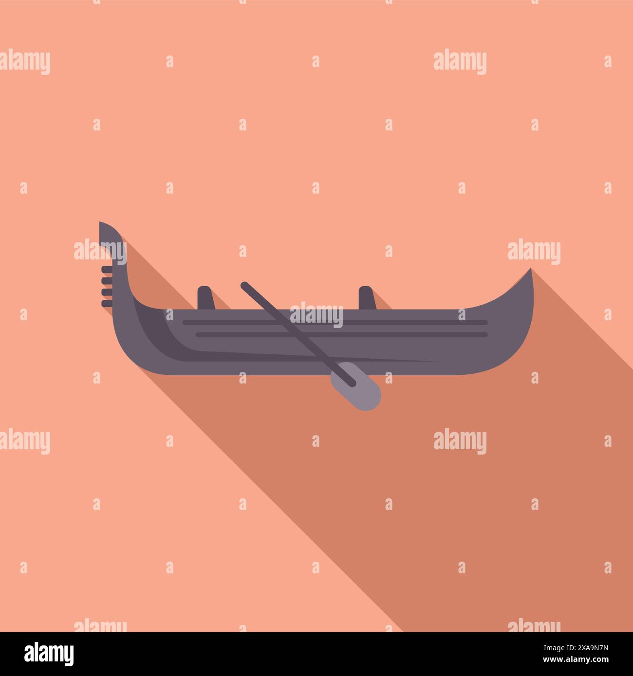 Gondola boat gondolier on Stock Vector Images - Alamy