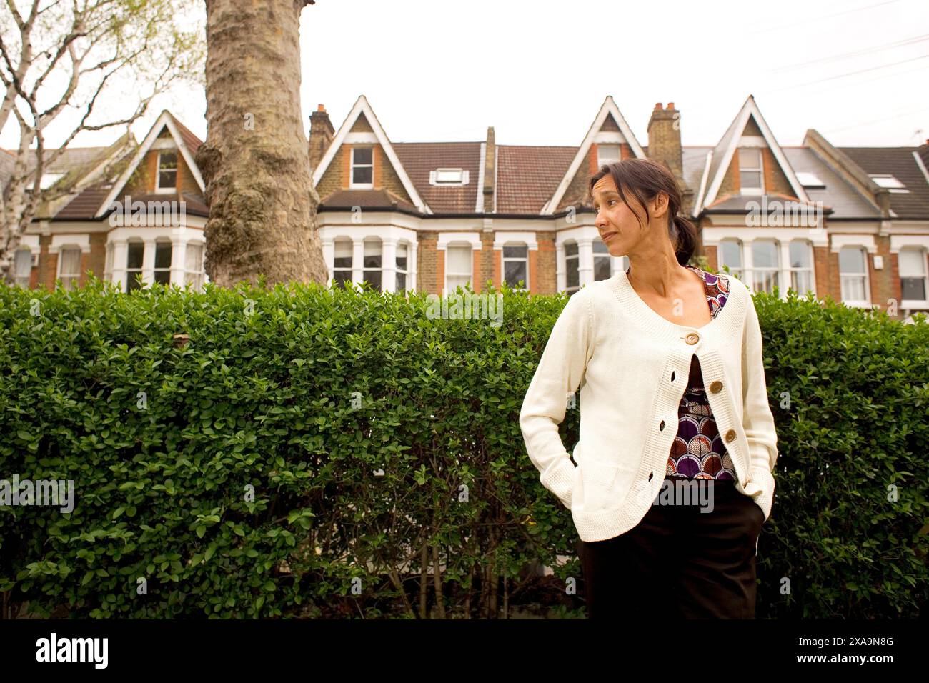 Writer Monica Ali at her London home during an interview in her front ...