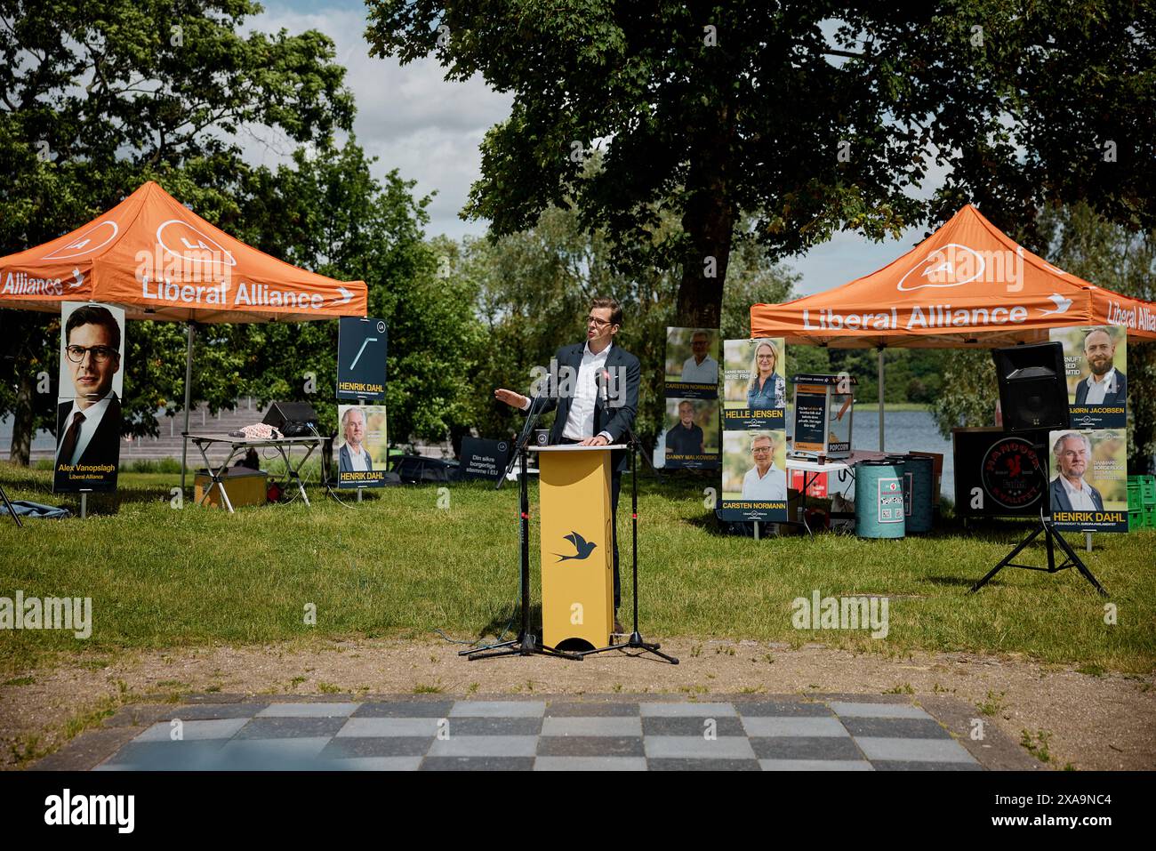 Skanderborg, Denmark. 05th June, 2024. Opposition leader, Liberal ...