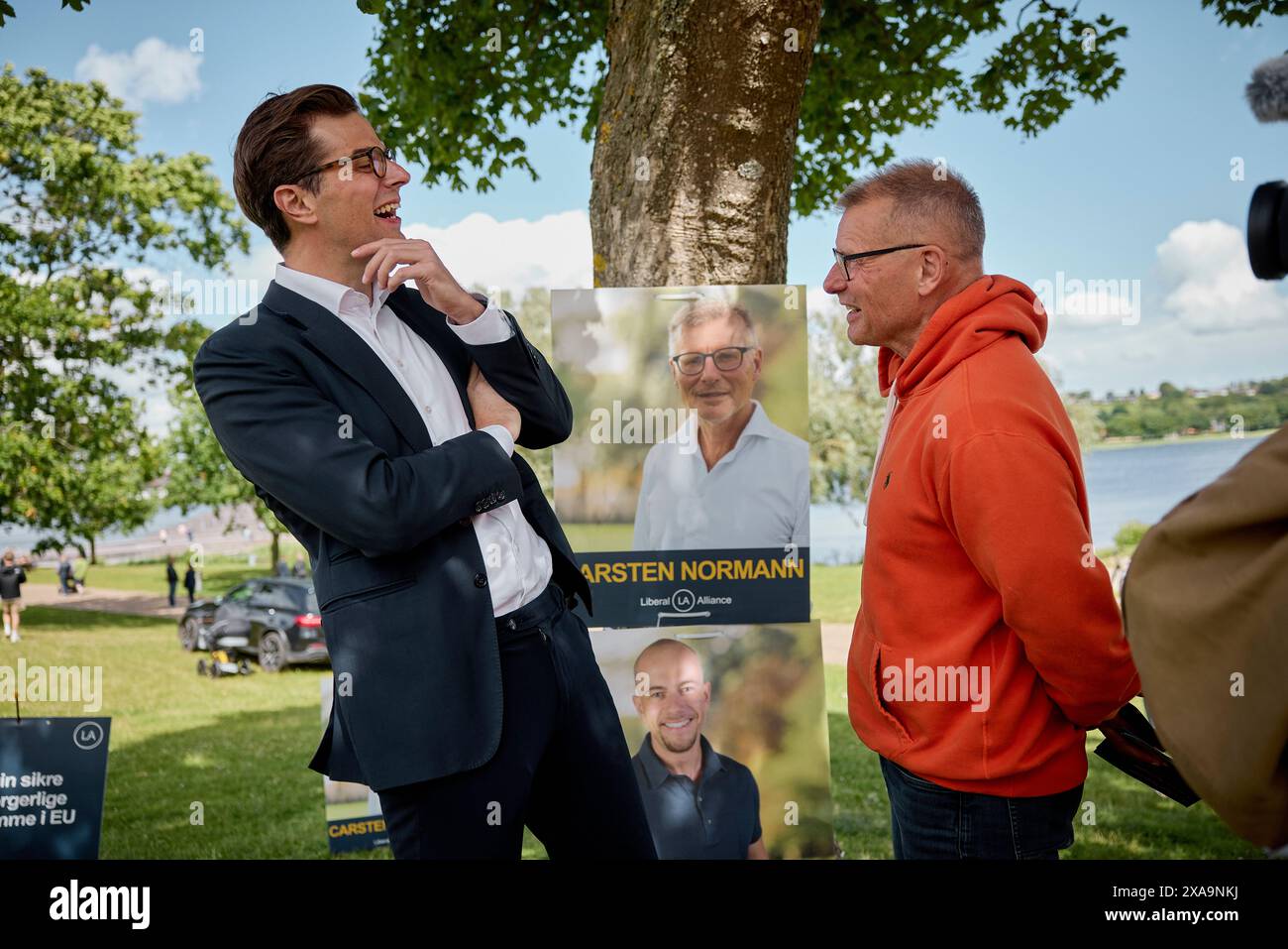 Skanderborg, Denmark. 05th June, 2024. Opposition leader, Liberal ...
