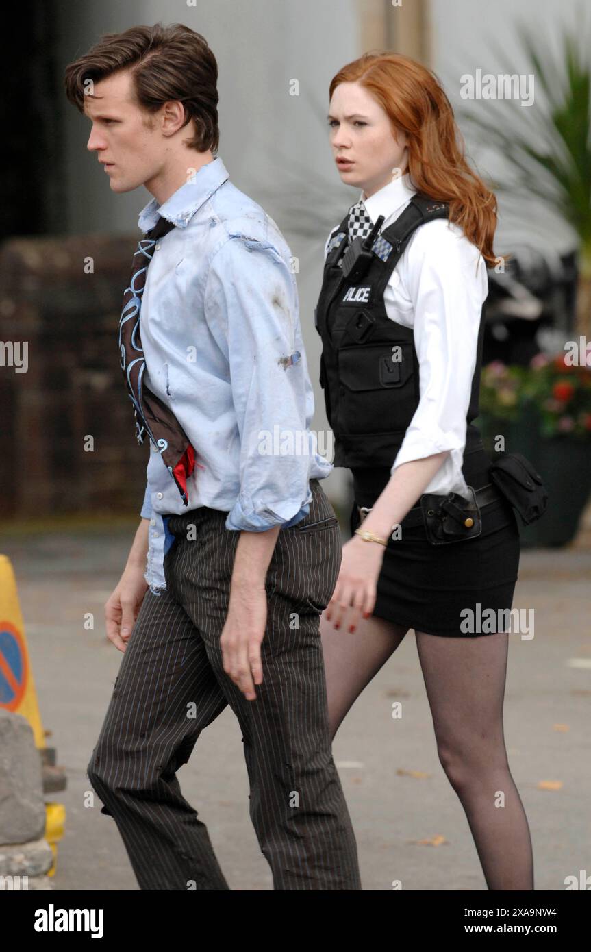 Dr Who filming in Cardiff today Monday 5/10/09. The new Doctor Matt ...