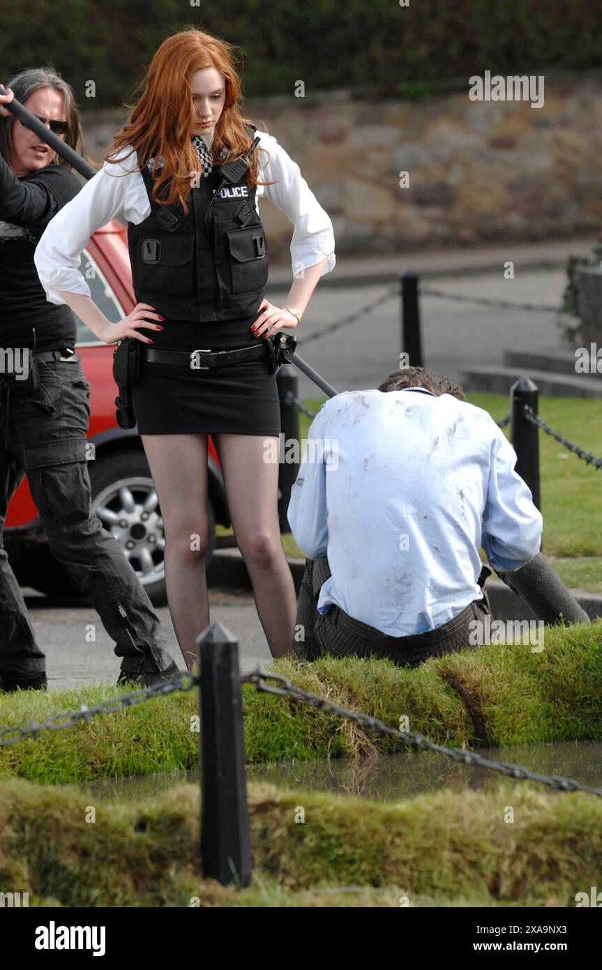 Dr Who filming in Cardiff today Monday 5/10/09. The new Doctor Matt ...