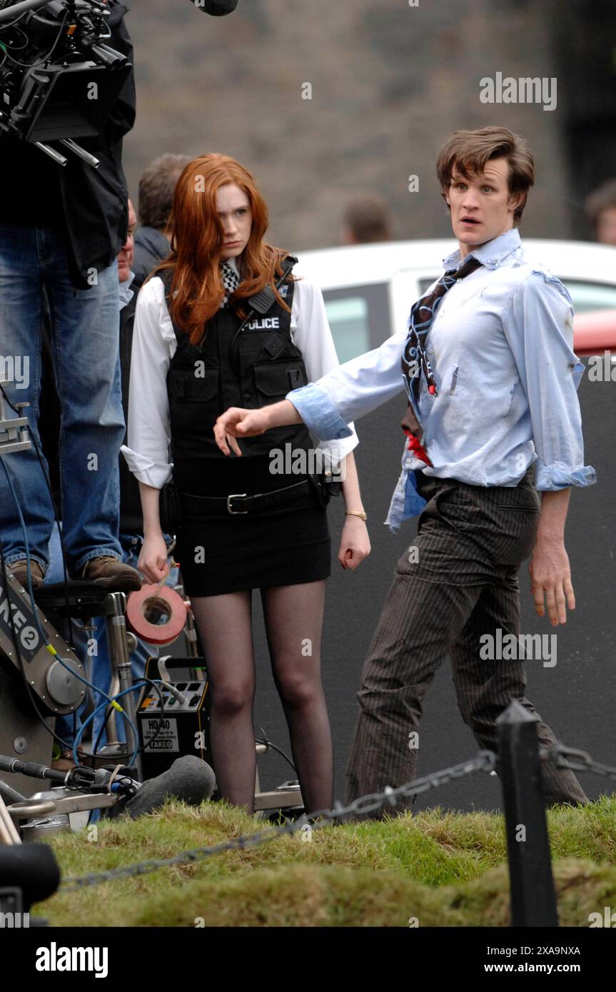 Dr Who filming in Cardiff today Monday 5/10/09. The new Doctor Matt ...