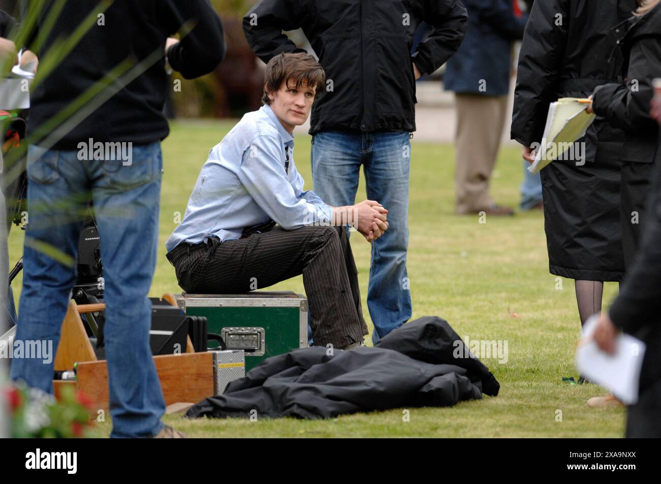 Dr Who filming in Cardiff today Monday 5/10/09. The new Doctor Matt ...
