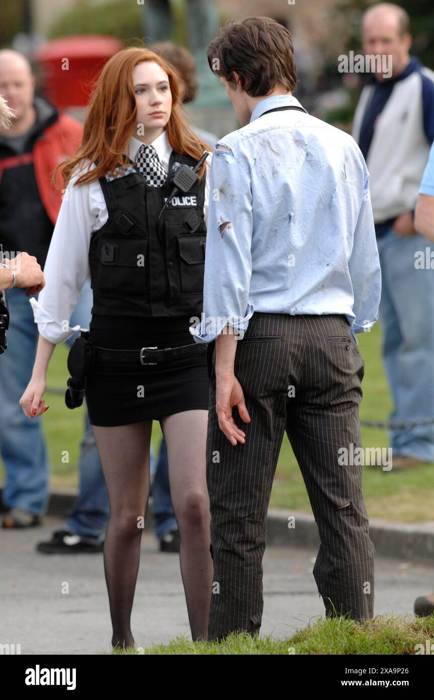 Dr Who filming in Cardiff today Monday 5/10/09. The new Doctor Matt ...