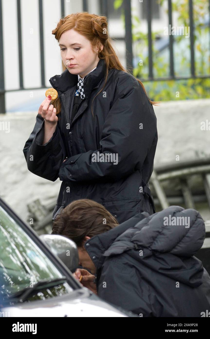 Dr Who filming in Cardiff today Monday 5/10/09. The new Doctor Matt ...