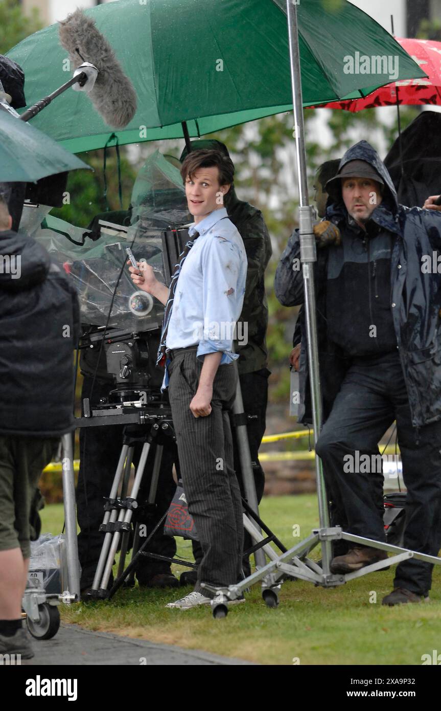 Dr Who filming in Cardiff today Monday 5/10/09. The new Doctor Matt ...