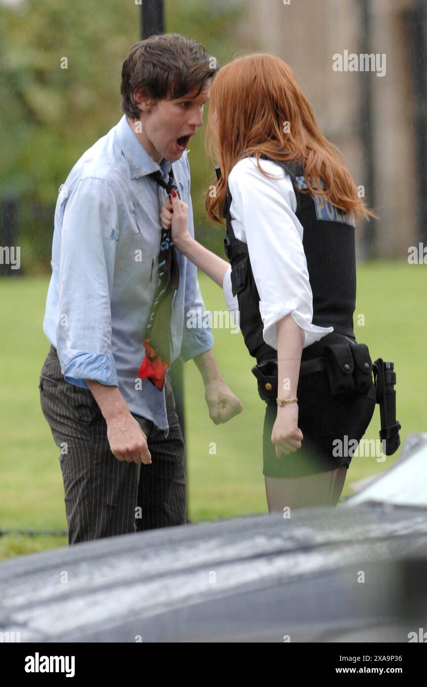 Dr Who filming in Cardiff today Monday 5/10/09. The new Doctor Matt ...