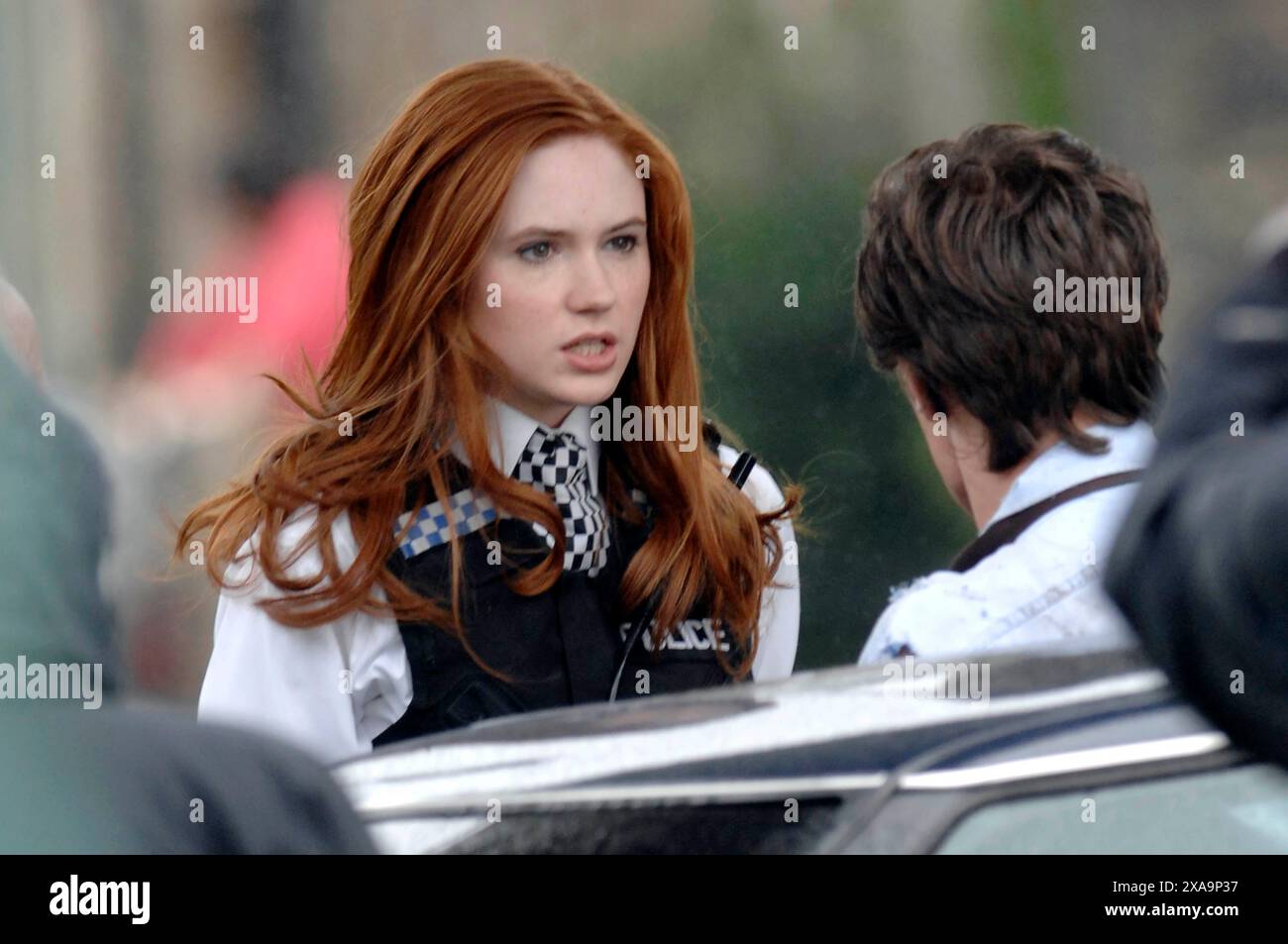 Dr Who filming in Cardiff today Monday 5/10/09. The new Doctor Matt ...