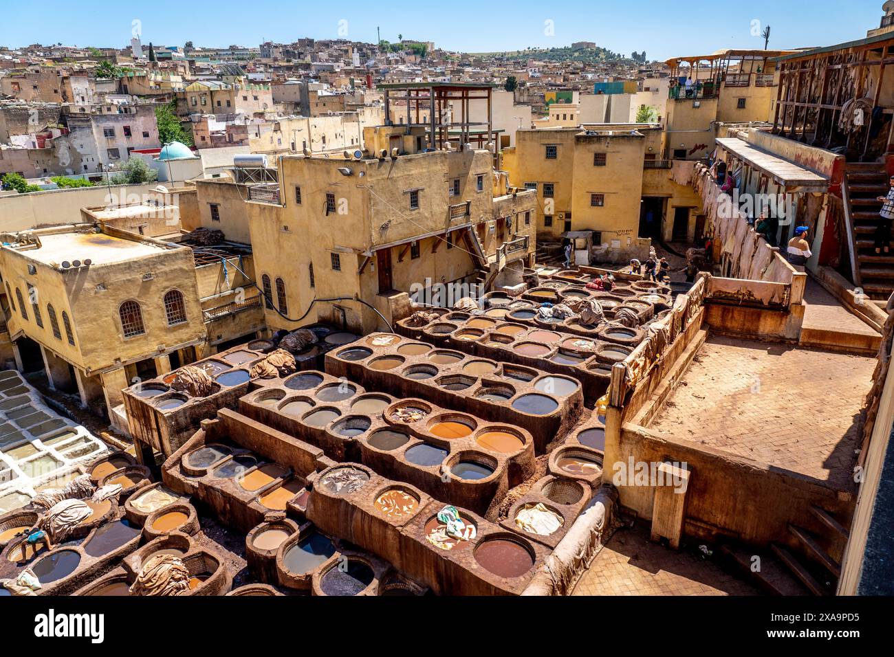 An aerial view of the city of Fez, Morocco Stock Photo - Alamy