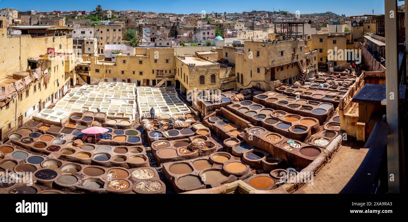 An aerial view of the city of Fez, Morocco Stock Photo - Alamy